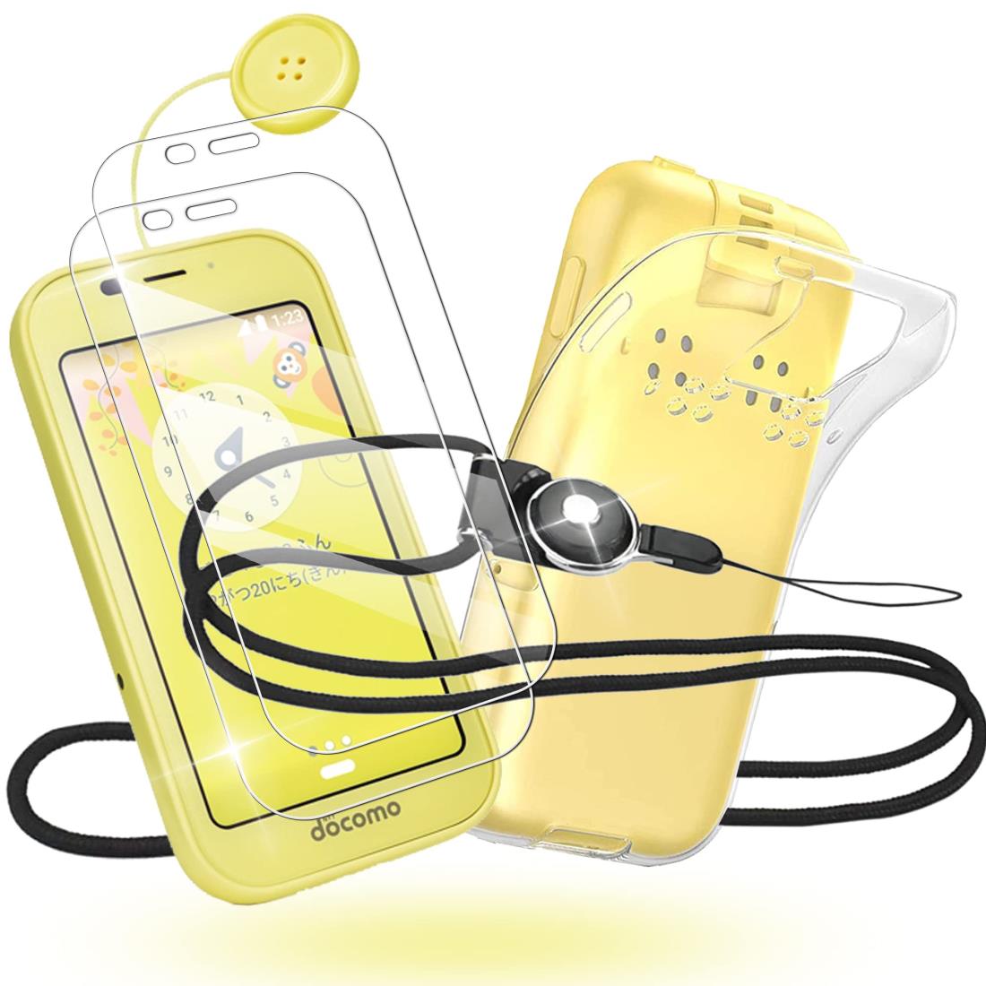 【楽天市場】Nutmeg【ケース＆フイルム2+1】For AQUOS キッズケータイ SH-03M ガラスフイルム 対応 ケース クリア 保護 ...