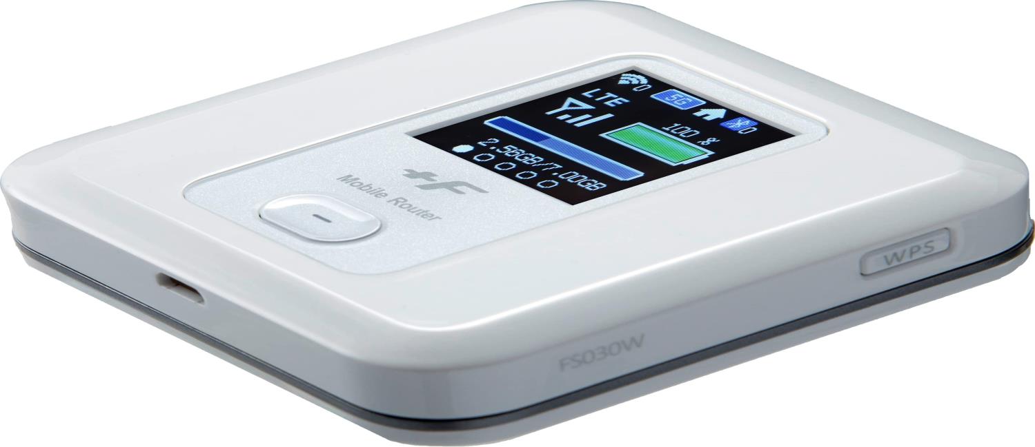 【楽天市場】富士ソフト(Fujisoft) +F FS030W（シャインホワイト） モバイルWi-Fiルーター SIMフリー：DEARSTORE