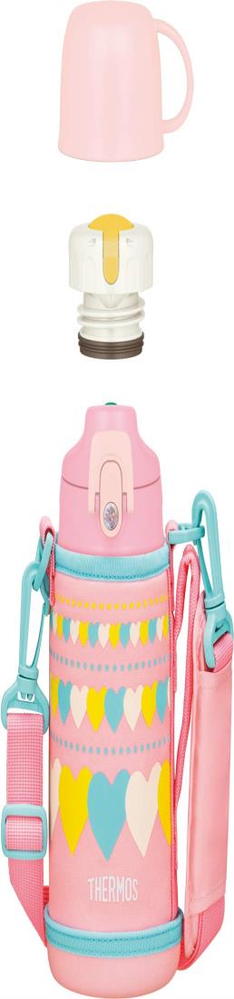 【楽天市場】サーモス 水筒 真空断熱2ウェイボトル 0.6L/0.63L ピンクハート FJJ-600WF PHT：DEARSTORE