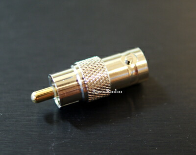 【楽天市場】RCA(P)-BNC(J) 変換中継コネクタ 【ネコポス可】：アペックスラジオ