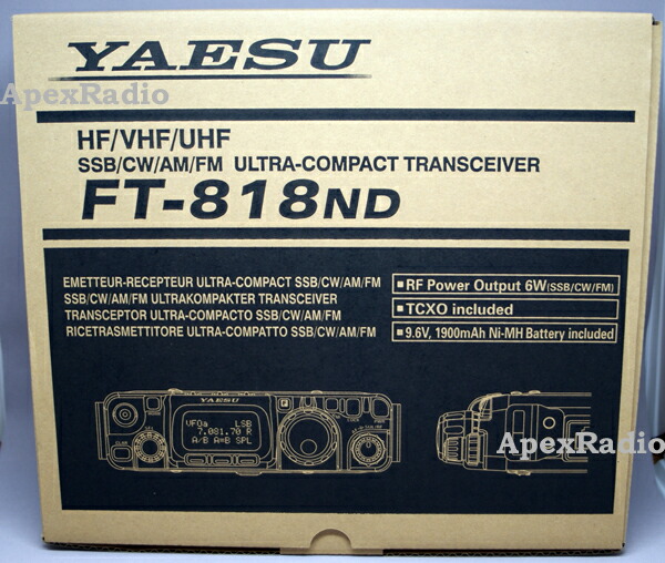 【楽天市場】FT-818ND ヤエス アマチュア無線機 モバイル HF-430MHz オールモード (FT818ND)(YAESU)：アペックスラジオ