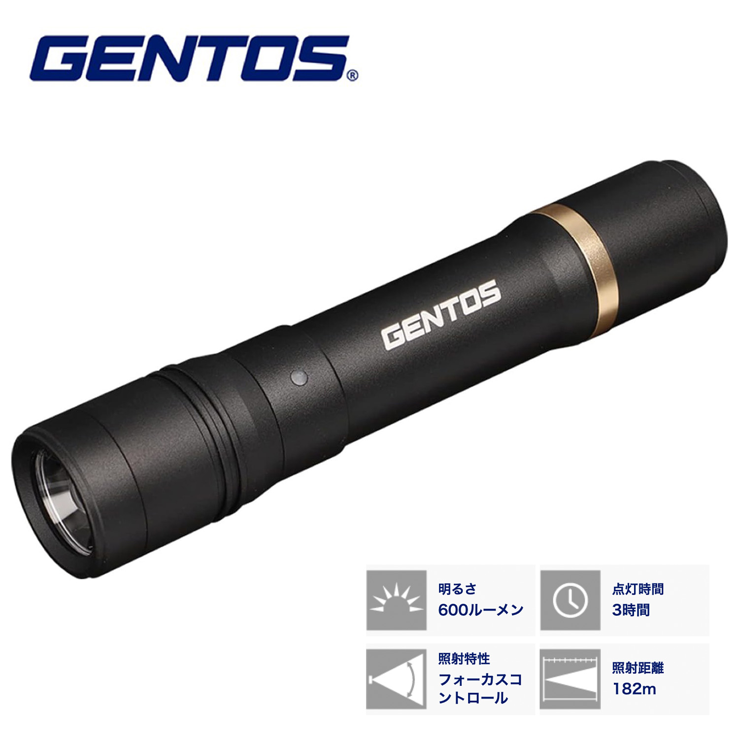 【楽天市場】GENTOS RX-286R フラッシュライト 耐塵 防滴 IP64 600ルーメン REXEED シリーズ 充電式 LED ハンディライト 286R レクシード ジェントス ...