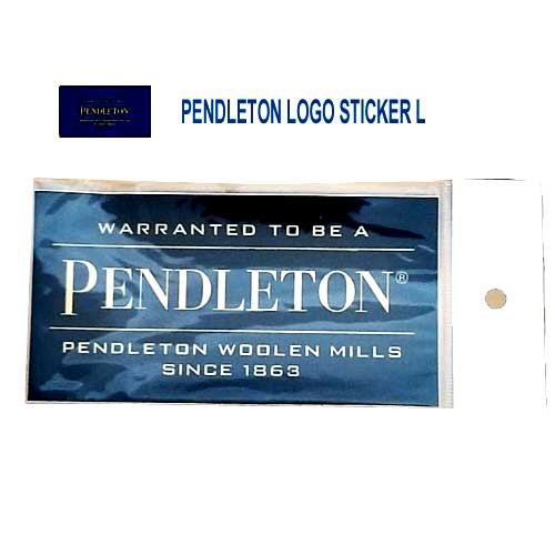 【楽天市場】ペンドルトン PDT-000-223034 ロゴ ステッカー L ネイビー ネコポス便対応PENDLETON LOGO ...