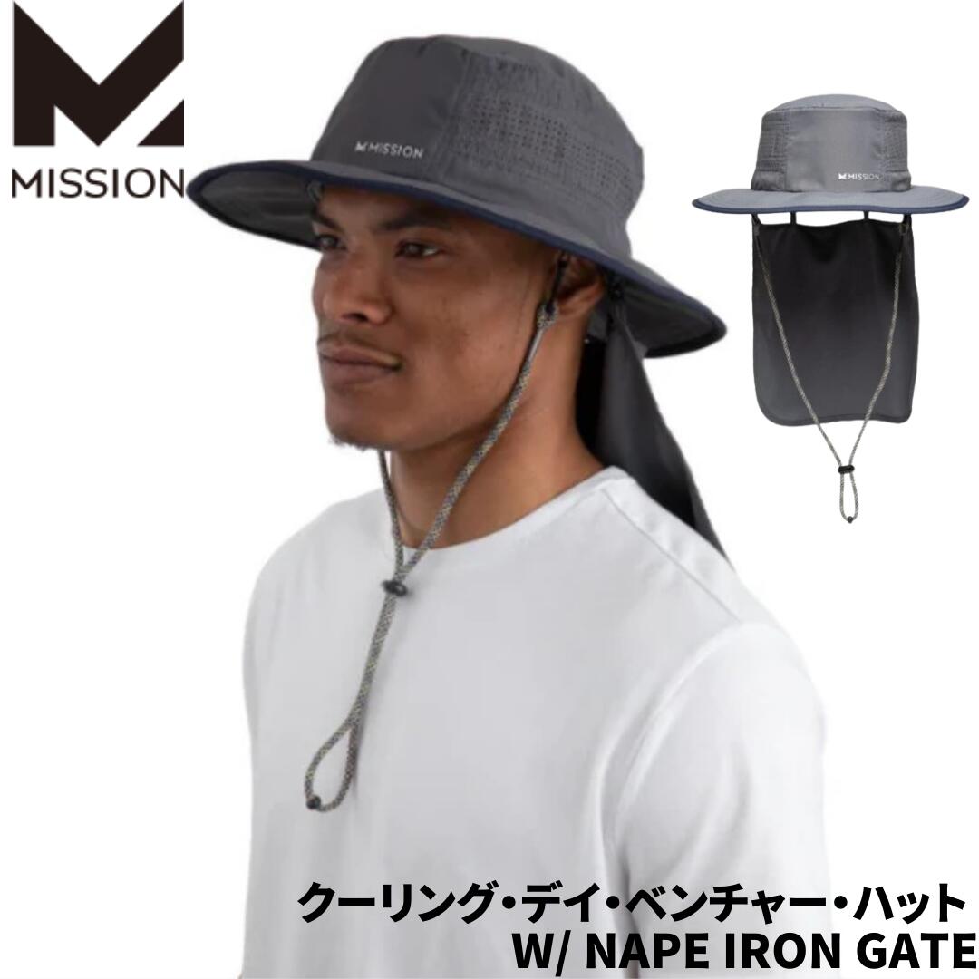 【楽天市場】MISSION クーリング・デイ・ベンチャー・ハット w/ Nape Iron Gate COOLING DAY VENTURE ...