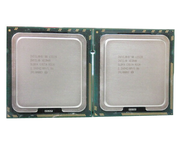 【楽天市場】Xeon L5520 2.26GHz/8M/5.86/SLBFA2個Set Quad core 【中古】：アクアライト