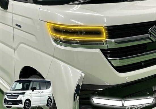 【楽天市場】スペーシアカスタムMK54S ヘッドライトプロテクションフィルム：AQUA-STYLE