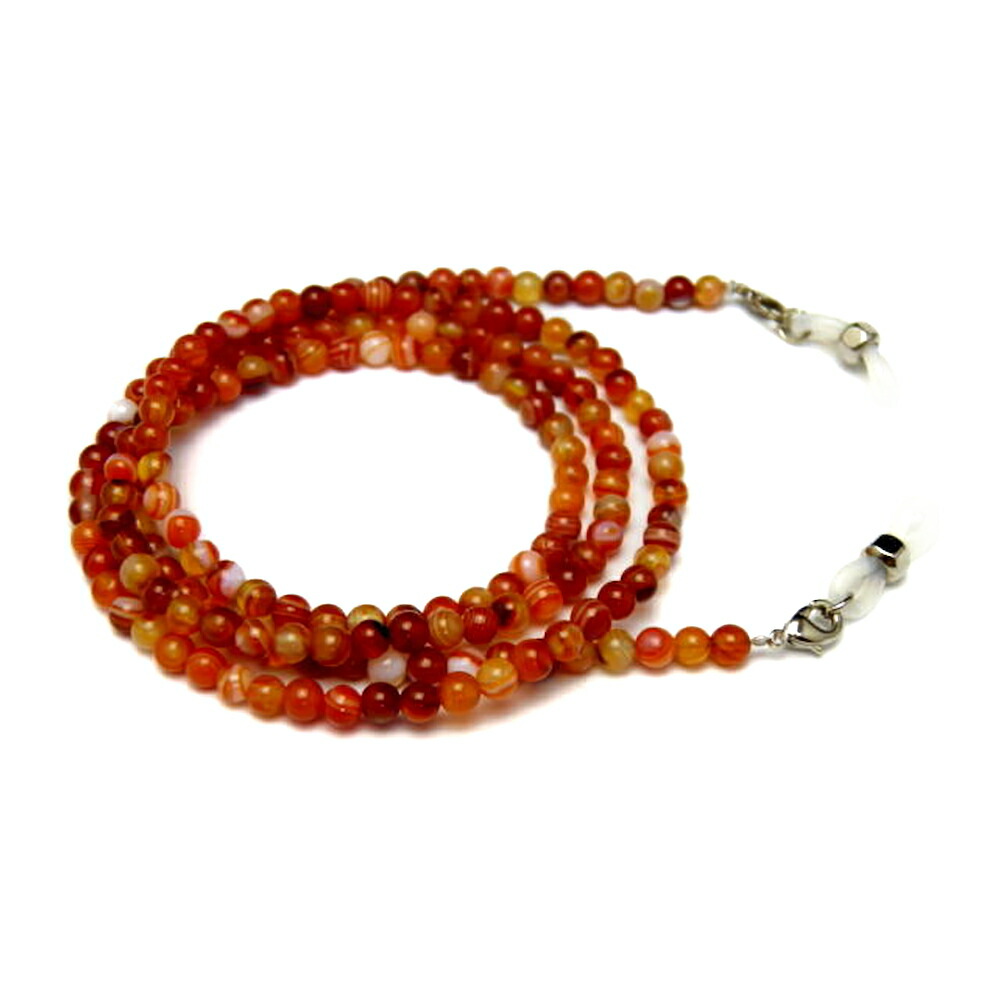 楽天市場】天然石 ゴールデンタイガーアイ3A 4mm玉 メガネチェーン