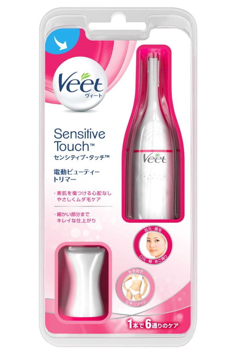 【楽天市場】ヴィート Veet センシティブ・タッチ 電動ビューティートリマー シェーバー ムダ毛処理 フェイス・ボディ用 1本で6通りのケア ...