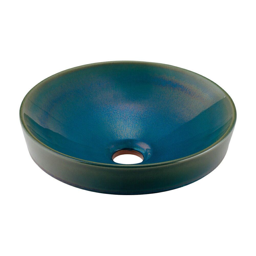 【楽天市場】493-012-CB カクダイ 丸型手洗器（孔雀） 瑠珠（りゅうじゅ）：アクアshop