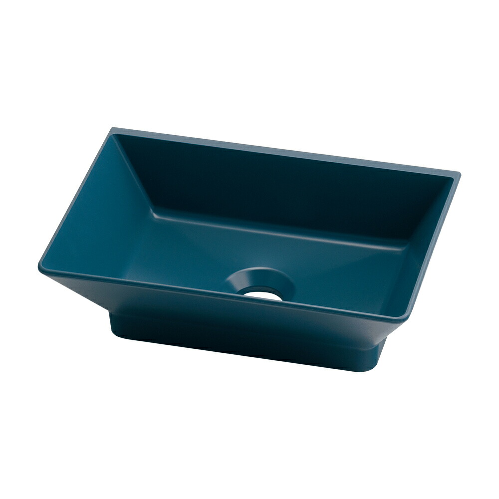 【楽天市場】493-262-B カクダイ 角型手洗器（マットネイビー） Luju（リュウジュ）：アクアshop