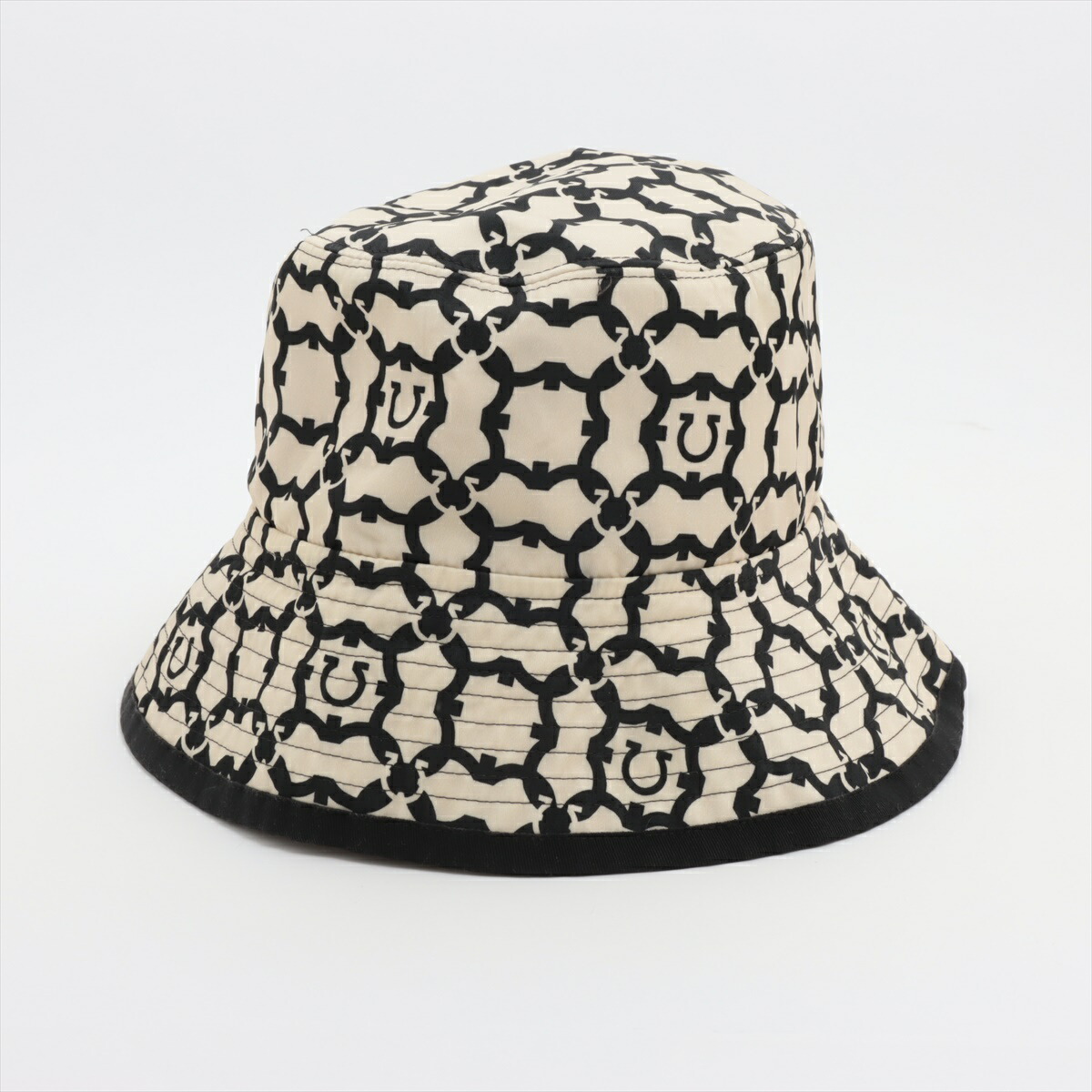 【楽天市場】美品 サルヴァトーレフェラガモ ガンチーニ バケット ハット 帽子 リバーシブル ブラック ファッション 58 レディース EEE ...