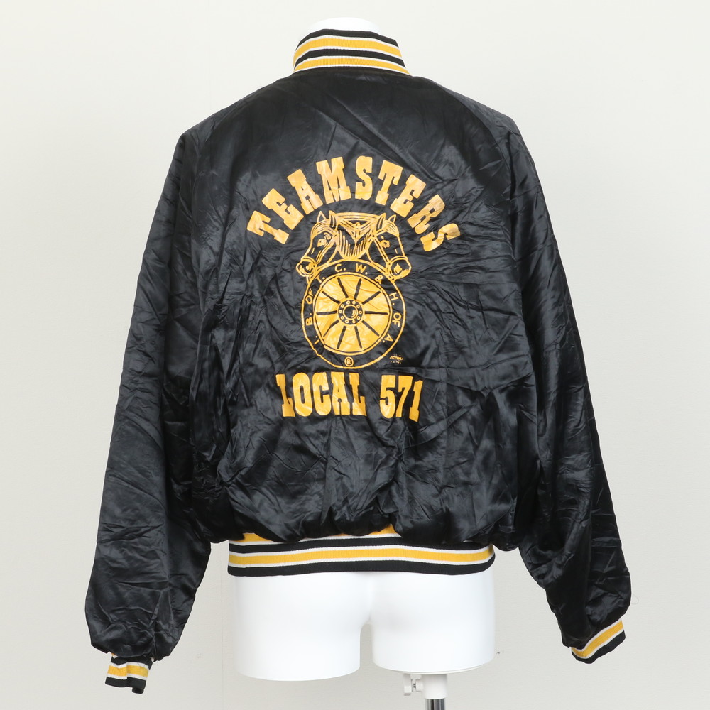 【楽天市場】TEAMSTERS LOCAL 571 スタジャン ナイロン ジャケット 長袖 トップス 洋服 上着 羽織 アパレル ファッション ...