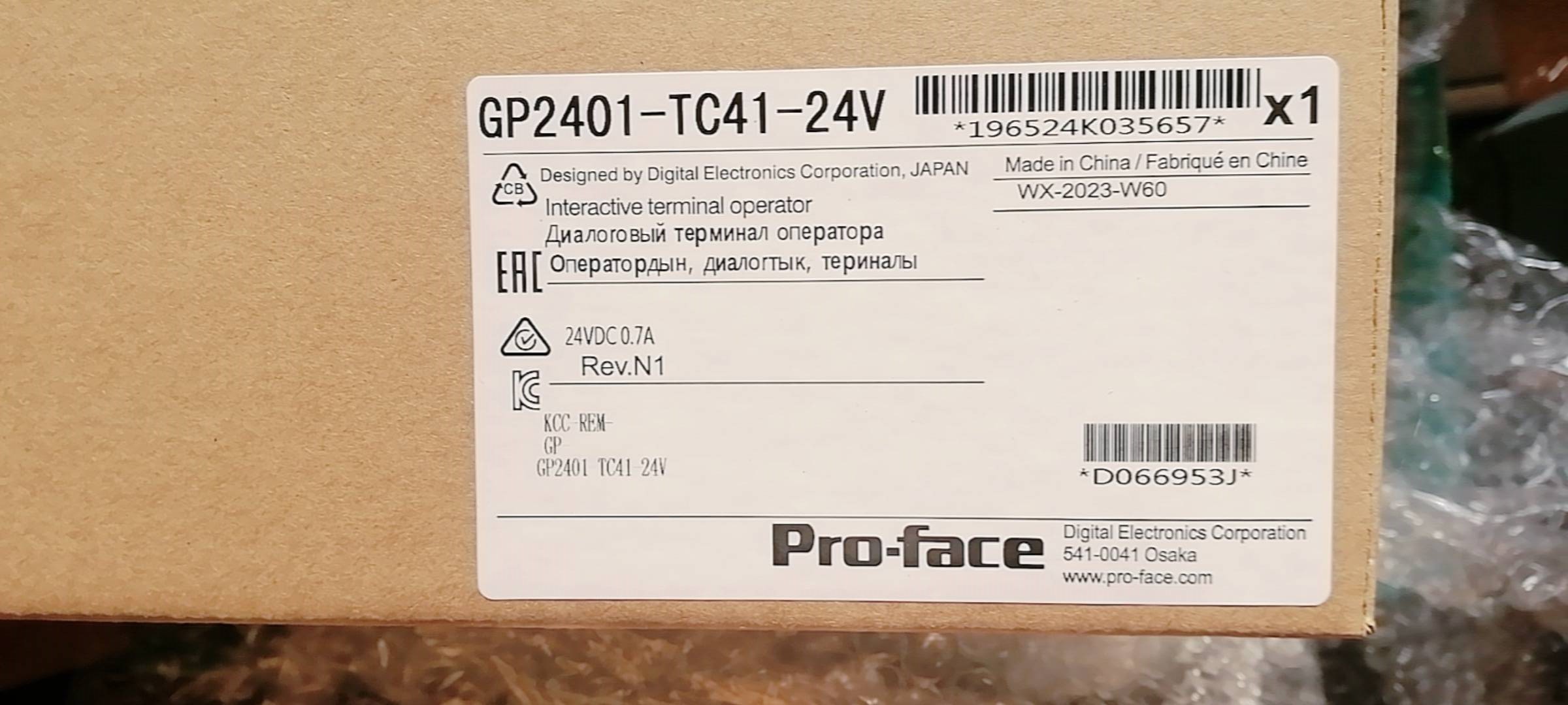 【楽天市場】新品【 ★送料無料 】Pro-face タッチパネル GP2401-TC41-24V【6ヶ月保証】：荒井ストア