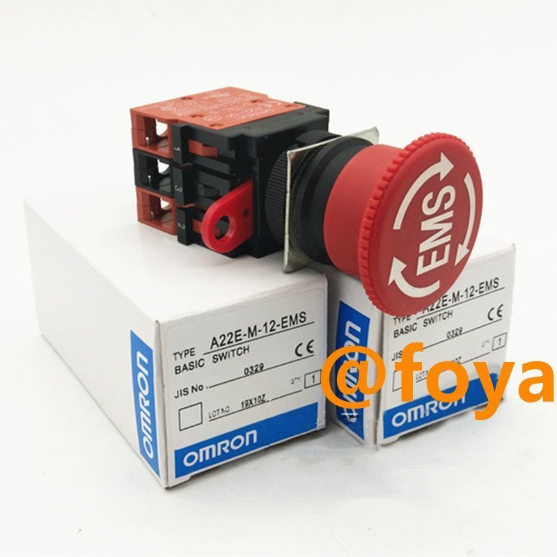 【楽天市場】【新品★送料無料】OMRON オムロン A22E-M-12-EMS 用急停止スイッチ付きEMS表示【6ヶ月保証】：荒井ストア