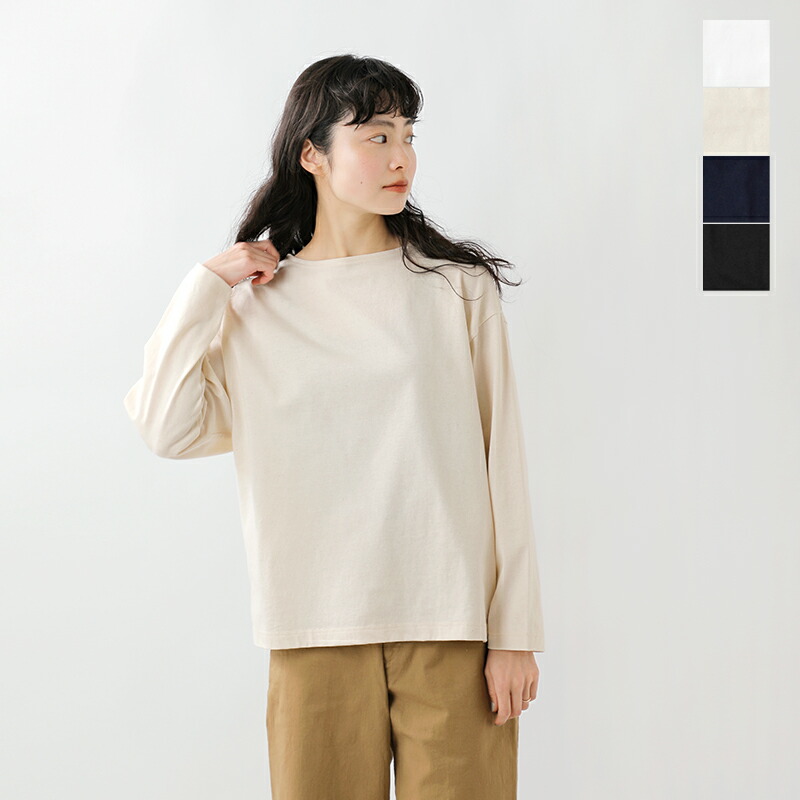 【楽天市場】RINEN リネン 16/1空紡天竺 コットン ボートネック プルオーバー r11302 レディース：aranciato（アランチェート）