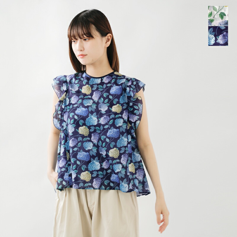 【楽天市場】bon vieux temps ボンビュータン サフォークプライズ フリル ノースリーブ シャツ 33746 レディース ...