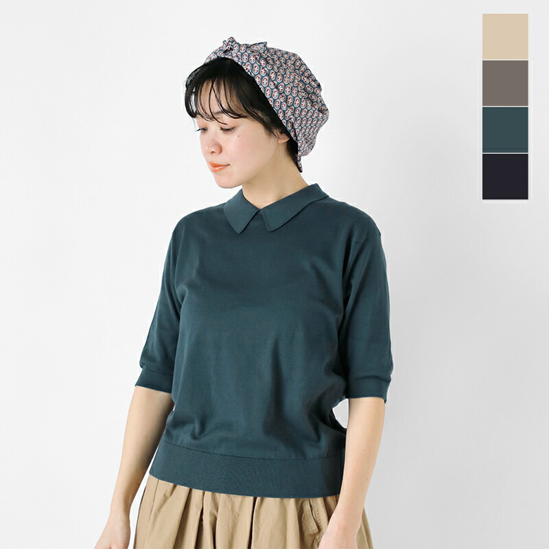 【楽天市場】JOHN SMEDLEY ジョンスメドレー COMMON FIT 30G シーアイランドコットン 襟付き ニットプルオーバー ...