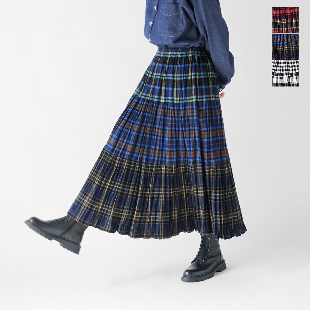 【楽天市場】セール【30%OFF】Rockmount ロックマウント コットン フランネルミックス しわ加工 チェック ロングスカート sp9948-fmix レディース【☆】： ...