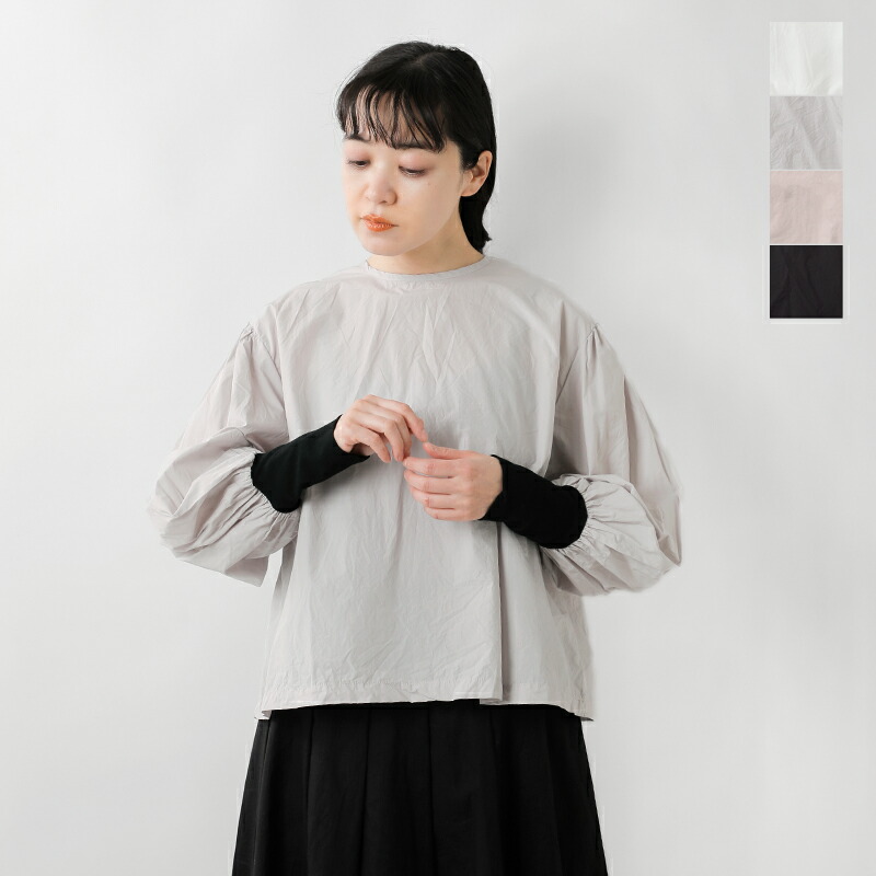 【楽天市場】Gauze# ガーゼ コットン モダニスト ギャザー スリーブ ブラウス “MODERNIST GATHER SLEEVE BLOUSE” g1029-mt レディース ...