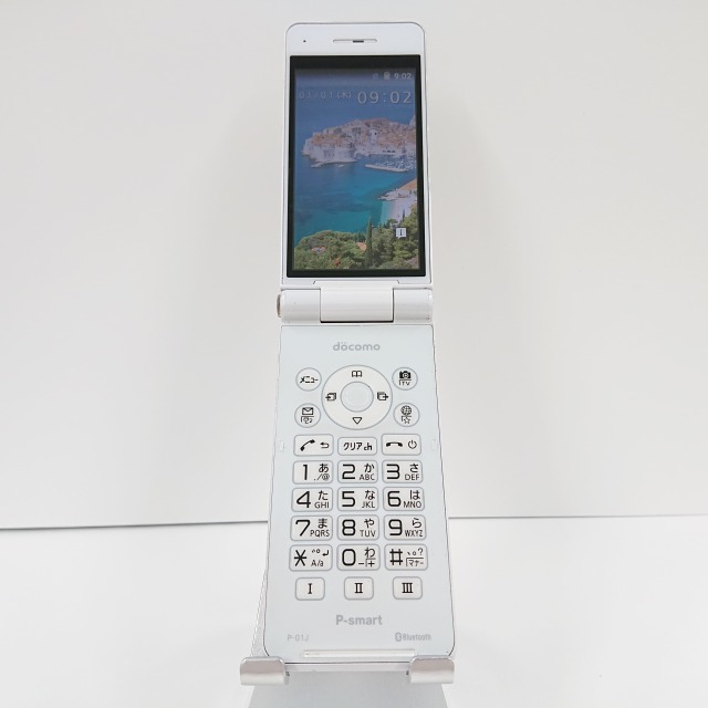【楽天市場】P-smart ケータイ P-01J ドコモ ホワイト 送料無料 本体 c06408 【中古】：アークマーケットモバイル