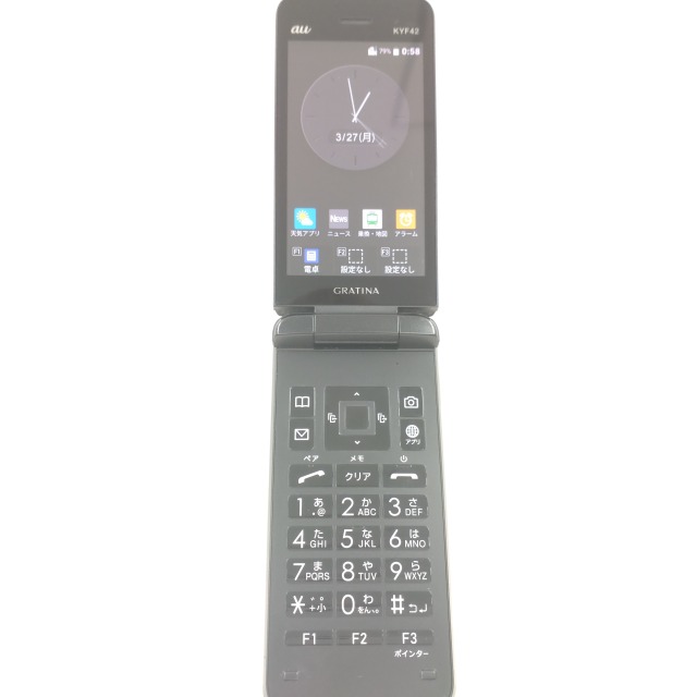 【楽天市場】GRATINA KYF42 au ブラック 送料無料 本体 c00206 【中古】：アークマーケットモバイル