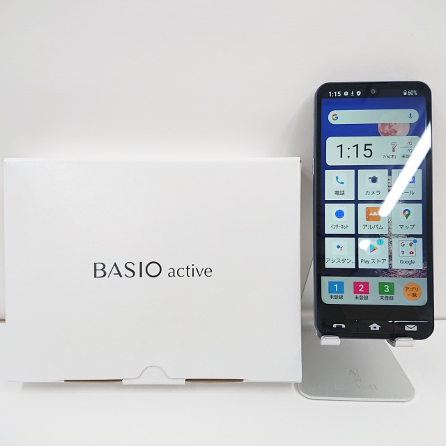 【楽天市場】BASIO active SHG09 au ネイビー 送料無料 本体 c01727 【中古】：アークマーケットモバイル