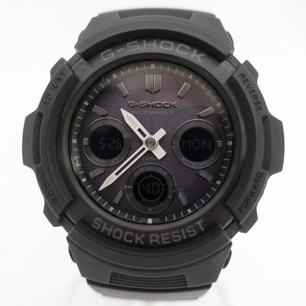 【楽天市場】CASIO / カシオ G-SHOCK アナデジ タフソーラー 腕時計 ブラック AWG-M100B 【メンズ/MEN/男性 ...