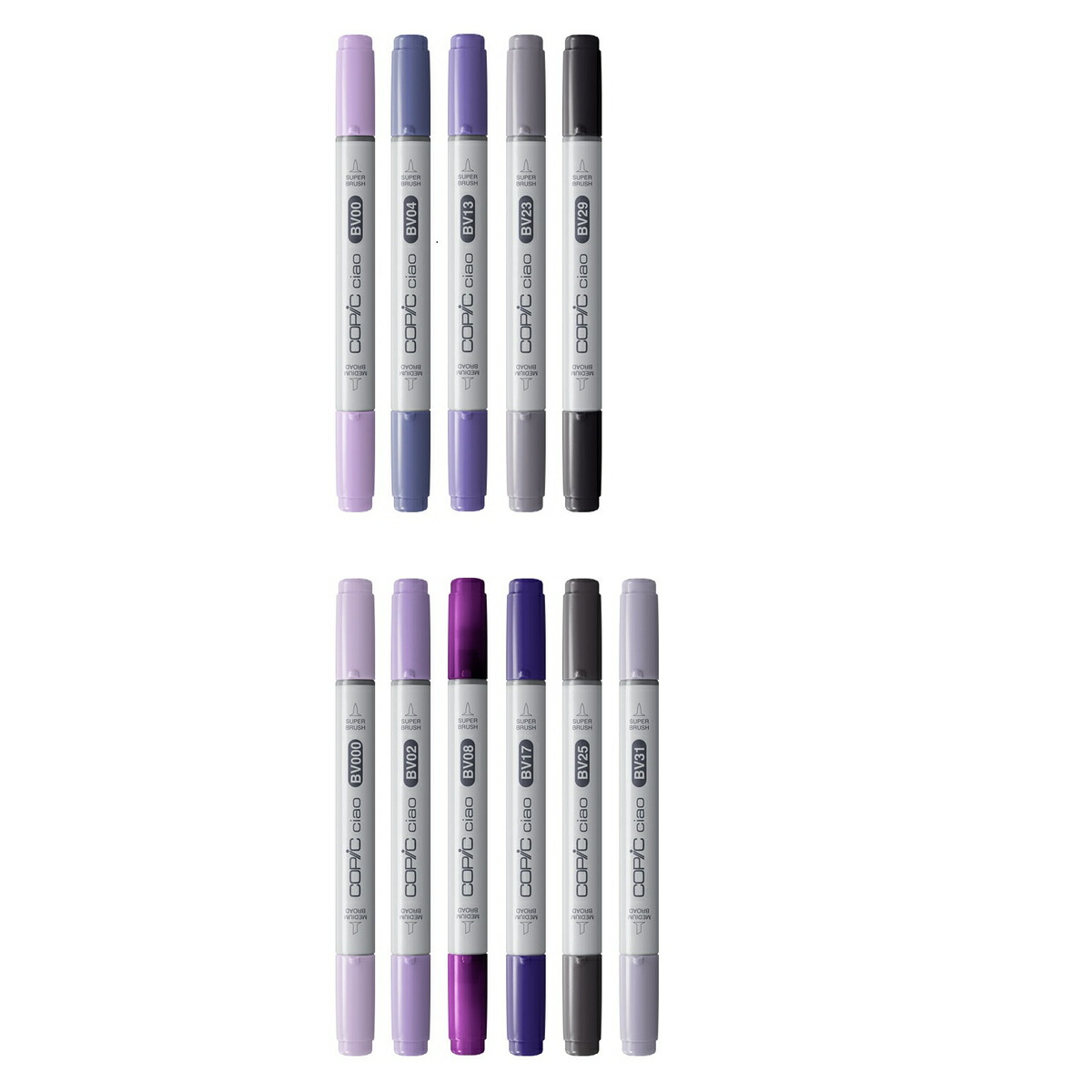 【楽天市場】コピックチャオ BV (Blue Violet) 系全11色セット：アークオアシス 楽天市場店