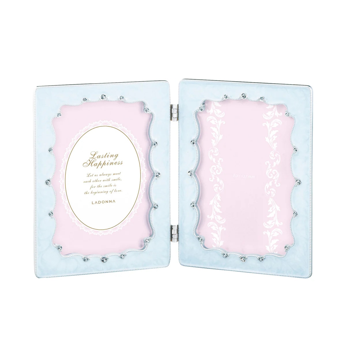 【楽天市場】ラドンナ フォトフレーム(ブライダル) BJ12-LD-BL L判×2：アークオアシス 楽天市場店