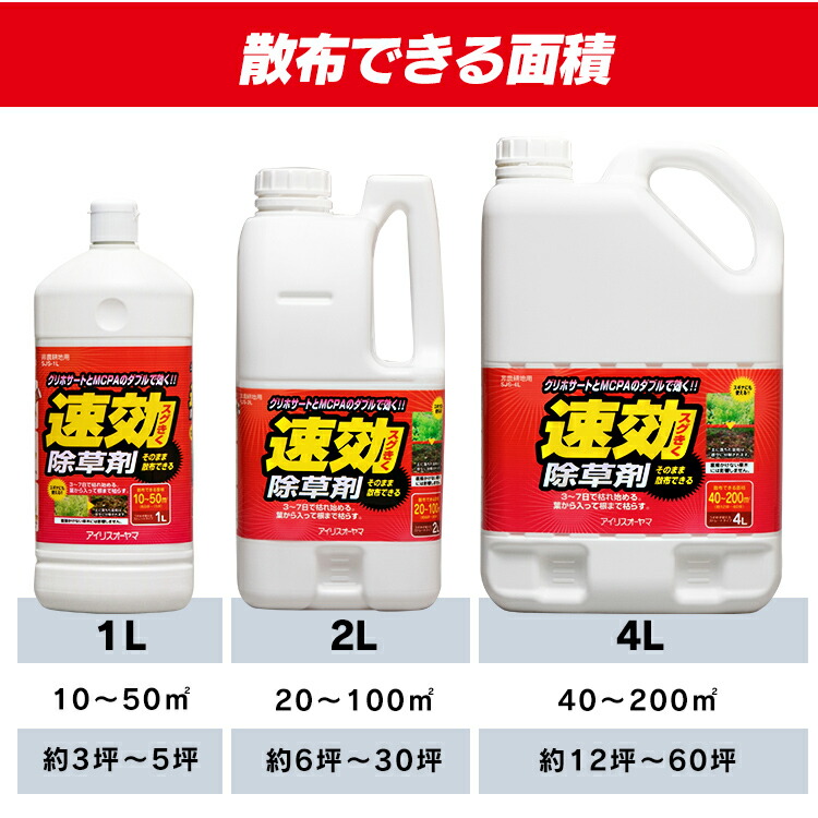 【楽天市場】【4個セット】除草剤 速効除草剤 4L SJS-4L雑草対策 除草 除草剤 4リットル 草むしり 草 秋 雑草 速効 庭 手入れ ガーデニング 雑草 液状 薄めない そのまま ...