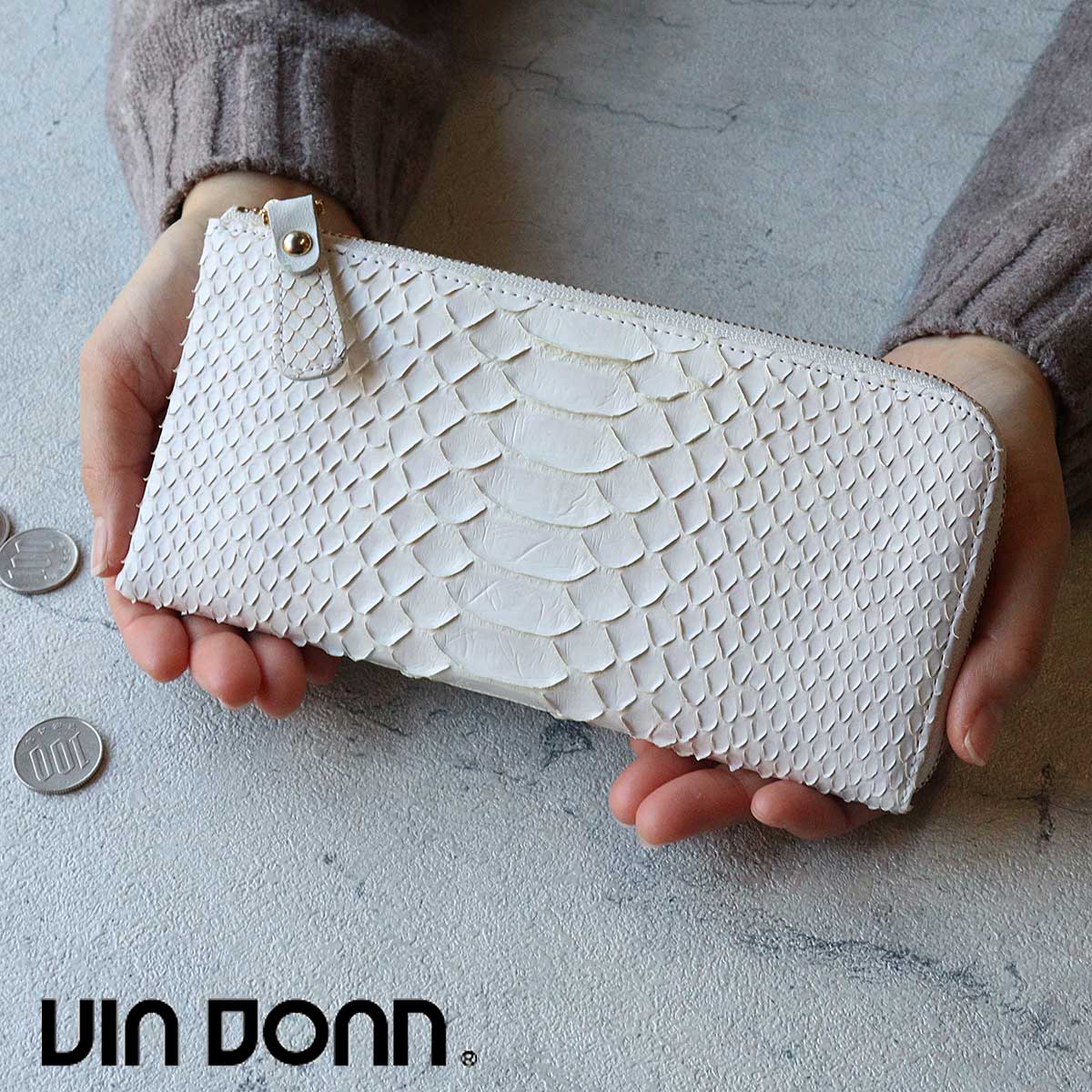 【楽天市場】【最大450円OFFクーポン】VIA DOAN(ヴィアドアン)Bran python(ブランパイソン)薄型 L字ファスナー長財布 ヘビ革 ダイヤモンドパイソン 日本製 451【動画 ...