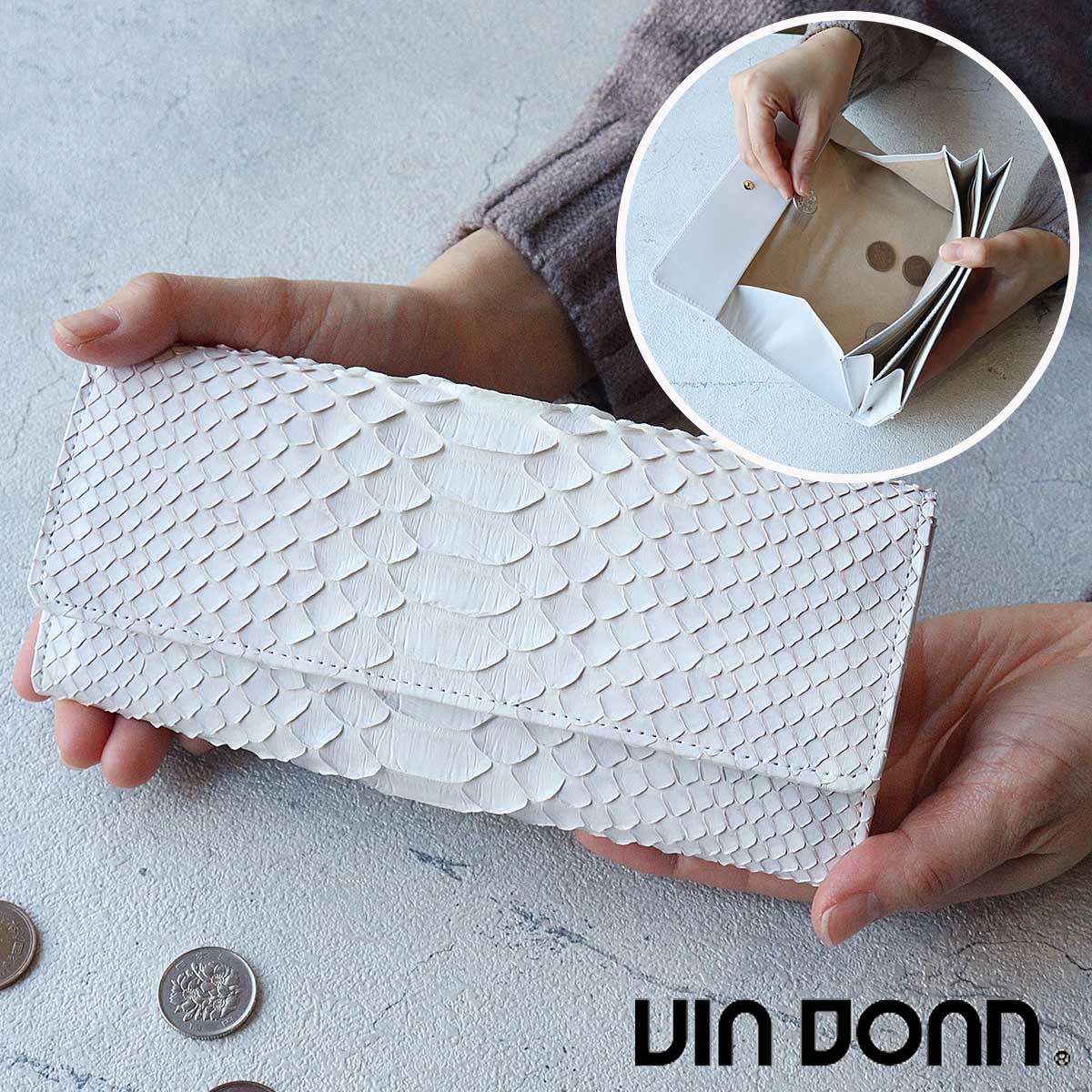 【楽天市場】VIA DOAN(ヴィアドアン)Bran python(ブランパイソン) かぶせ長財布 ギャルソン ボックス型小銭入れ ヘビ革 ダイヤモンドパイソン 日本製 457【動画あり ...