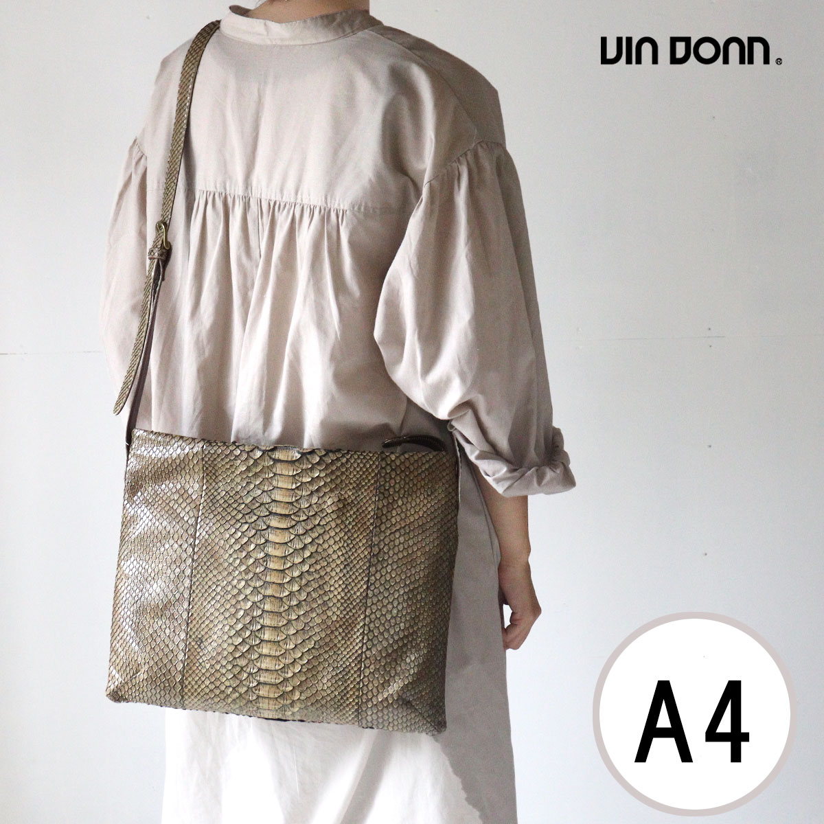 【楽天市場】【最大700円OFFクーポン】A4ショルダーバッグ 横型 薄マチ VIA DOAN(ヴィアドアン)Antique python(アンティークパイソン) ヘビ革 ダイヤモンドパイソン ...