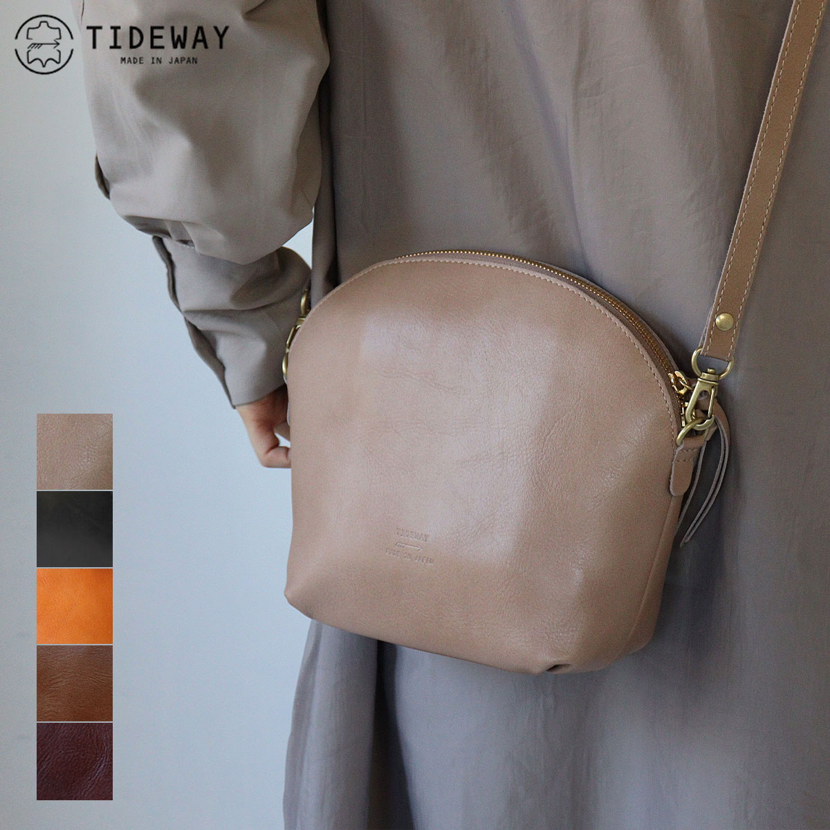【楽天市場】【最大800円OFFクーポン】ショルダーバッグ TIDEWAY タイドウェイ LIGHT LEATHER SHOULDER 日本製 ...