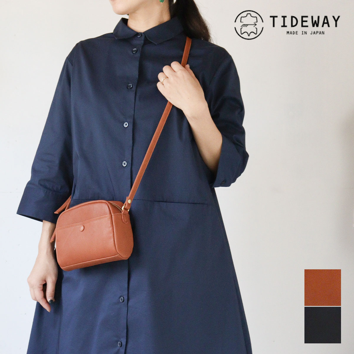 【楽天市場】ショルダーバッグ ミニショルダー TIDEWAY タイドウェイ NUTS SHOULDER くるみボタン 日本製 T3138 ...