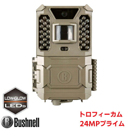【楽天市場】Bushnell(ブッシュネル)人感センサー搭載 白黒テキストモニター内蔵 ローグロウ 屋外型センサーカメラ トロフィーカム ...