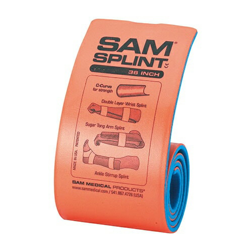 【楽天市場】SAM MEDICAL SAM SPLINT 91.4cm SAM1121アルミ合金 ウレタンフォーム 副木 固定 ギプス サムスプリント 19311 スタンダード：防犯・防災 ...