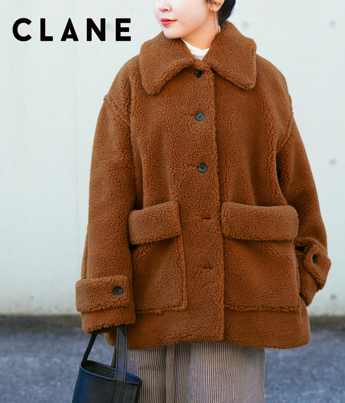 【楽天市場】CLANE : [レディース]RIDGE POCKET BOA OVER COAT : 17104-0552[DEA]：ARKnets