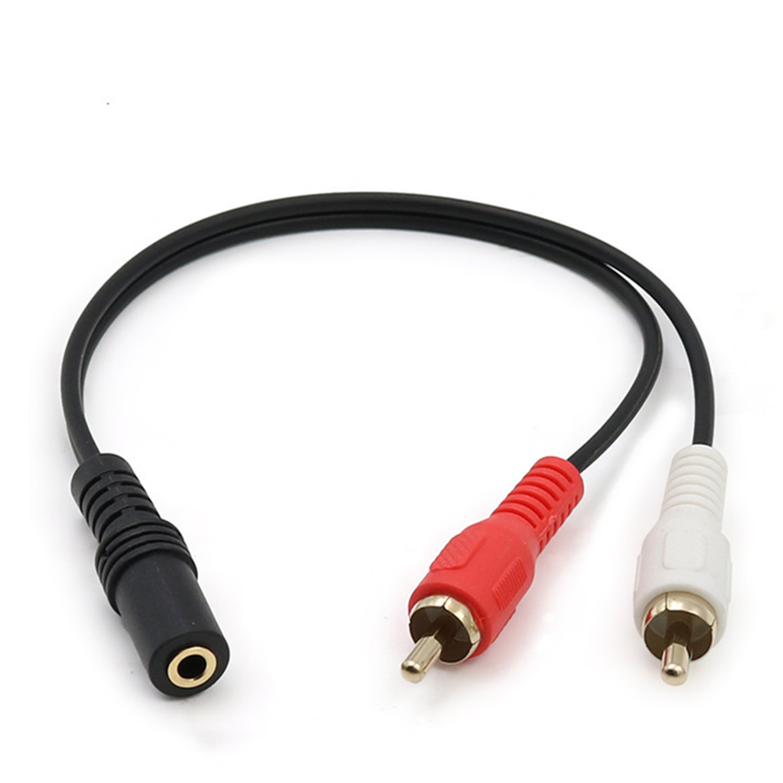 【楽天市場】3.5mmメスー2RCAオス 変換ケーブル メス - 2RCA 金メッキオーディオケーブル 金メッキ オーディオケーブル分配 3 ...