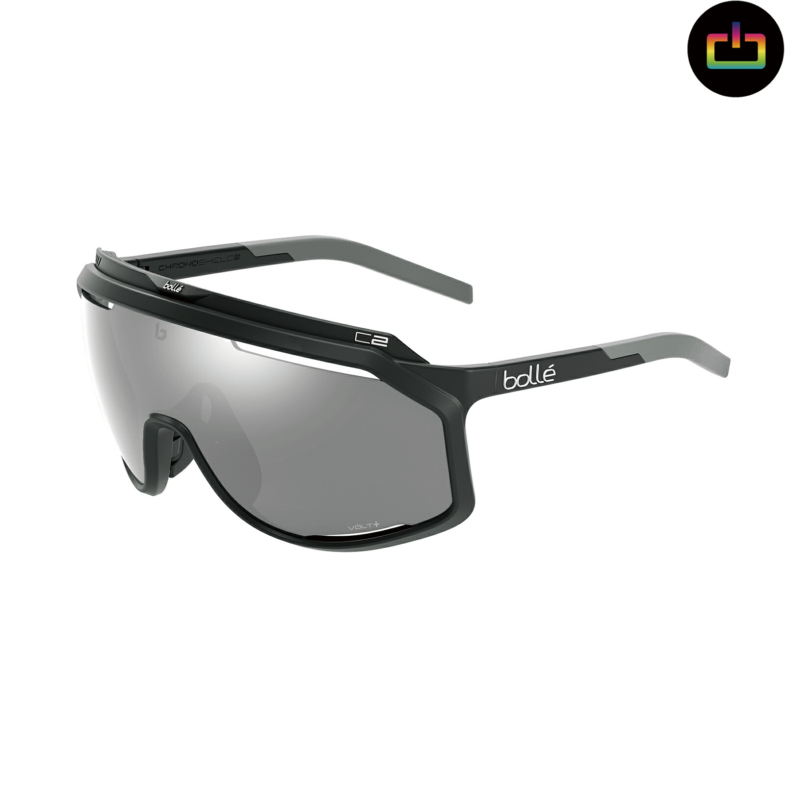 【楽天市場】bolle (ボレー) サングラス BS018001 CHRONOSHIELD BkM Volt＋Cold White Pol ...