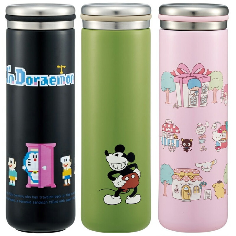 【楽天市場】【4日20時~マラソン期間P15倍】ステンレスマグボトル 450mL 保温 保冷 ミニサイズ 持ち運び便利 かわいい 女性 子供 お出かけ キャラクター おしゃれ スケーター 水筒 ...