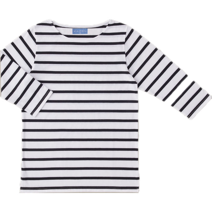 【楽天市場】ボーダーTシャツ 七分袖 ユニセックス 男女兼用 カゼン 介護 HM25-40・42・48 メディカル：アートユニフォームコンシェルジュ