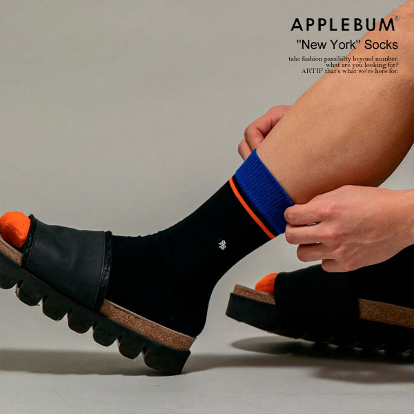 【楽天市場】APPLEBUM アップルバム “New York” Socks メンズ ソックス ハイソックス クルーソックス 靴下 ストリート ...