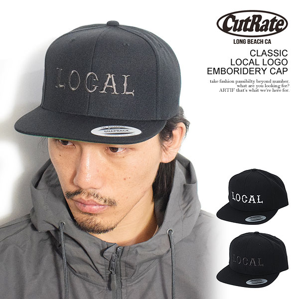 【楽天市場】CUTRATE カットレイト CLASSIC LOCAL LOGO EMBORIDERY CAP cutrate メンズ キャップ ベースボールキャップ 送料無料 ストリート：ARTIF