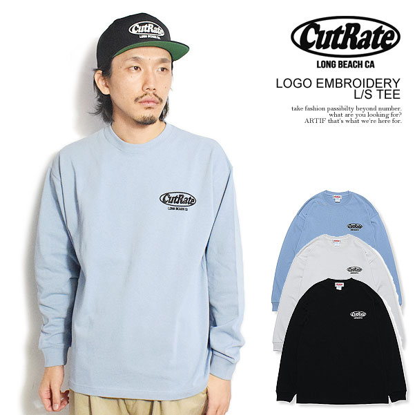 【楽天市場】CUTRATE カットレイト CUTRATE LOGO EMBROIDERY L/S TEE cutrate メンズ Tシャツ ロンT ヘビーウェイト 送料無料 ストリート：ARTIF