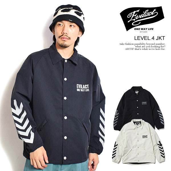 【楽天市場】EVILACT イーブルアクト LEVEL.4 JKT メンズ ジャケット ウィンドブレーカー バイカー 送料無料 ストリート：ARTIF
