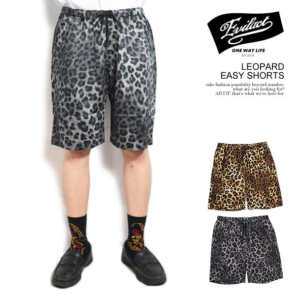 【楽天市場】EVILACT イーブルアクト LEOPARD EAZY SHORTS メンズ パンツ ショートパンツ ショーツ 総柄パンツ レオパード柄 バイカー 送料無料 ストリート：ARTIF