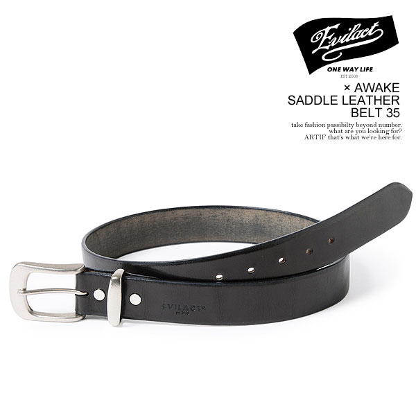 【楽天市場】EVILACT イーブルアクト EVILACT × AWAKE SADDLE LEATHER BELT 35 メンズ ベルト レザーベルト サドルレザー 送料無料 ストリート：ARTIF