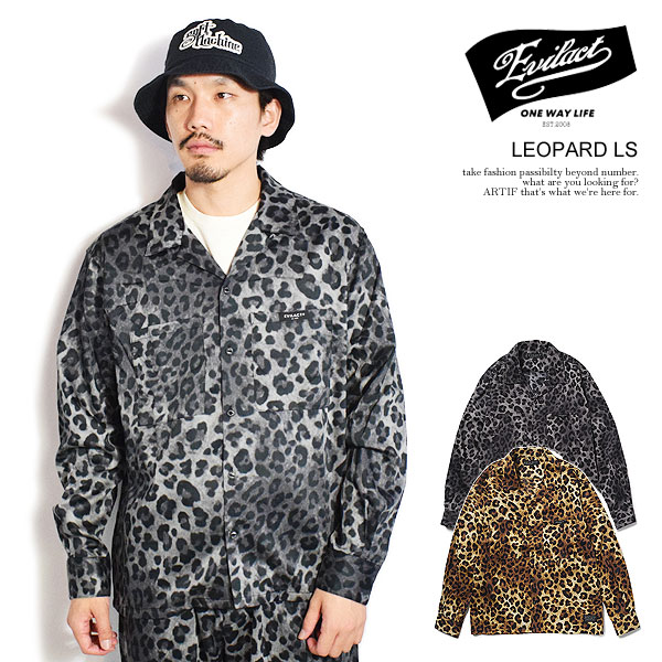 【楽天市場】EVILACT イーブルアクト LEOPARD LS メンズ シャツ 長袖 総柄シャツ レオパード柄 バイカー 送料無料 ストリート：ARTIF