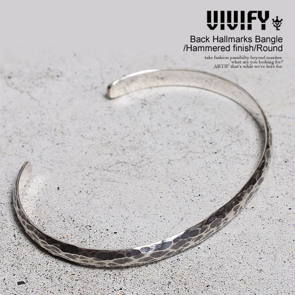 【楽天市場】VIVIFY ビビファイ Back Hallmarks Bangle / Hammered finish / Round メンズ バングル 腕輪 ハンドメイド アクセサリー ...
